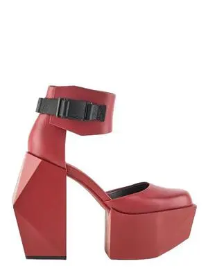 United Nude Stage D2 D'orsay Platform Pump Intense Rust
