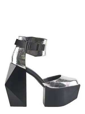 United Nude Stage D2 D'orsay Platform Pump Silver