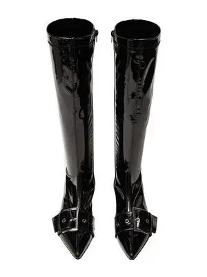 WEWOREWHAT WeWoreWhat Knee High Buckle Boots
