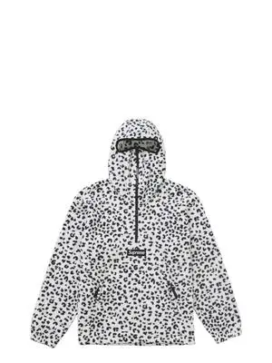 Supreme Polartec Facemask Half Zip Hooded Sweatshirt (fw24) Leopard