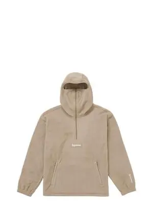 Supreme Polartec Facemask Half Zip Hooded Sweatshirt - Taupe