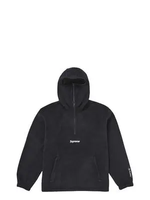 Supreme Polartec Facemask Half Zip Hooded Sweatshirt - Black