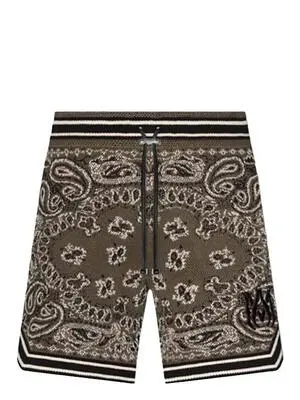 Amiri Bandana Print Shorts - Green