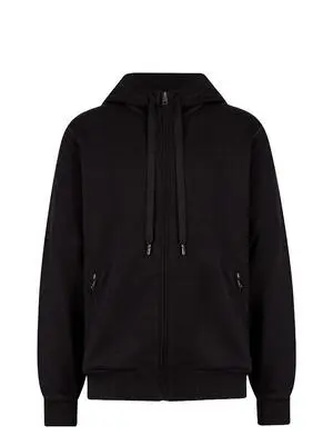 Dolce & Gabbana Cotton Stretch Logo Patch Sweatshirt - Black