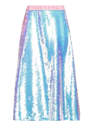 Iceberg Sequined Midi Skirt - Blue