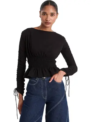 Merlette Merlette Mare Cropped Top Black