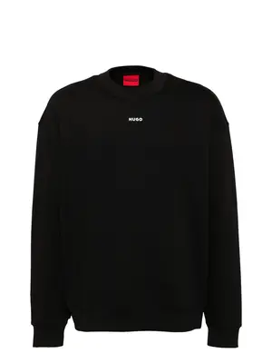Hugo Logo Print Sweatshirt - Black