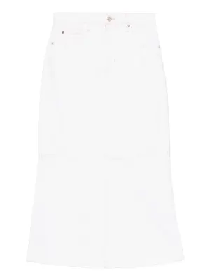 FRAME Flounce Midi Skirt - White