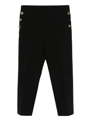 Moschino Tapered Tailored Trousers - Black