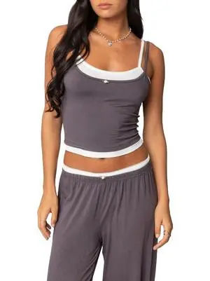 EDIKTED Elsa Layered Camisole - Gray