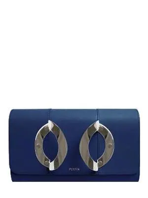 Perrin La Croisette Strass Clutch - Navy