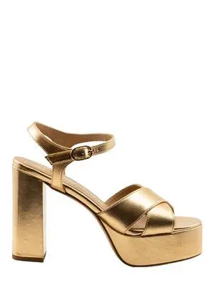 ANDREA GOMEZ Bella Sandal - Metallic Gold
