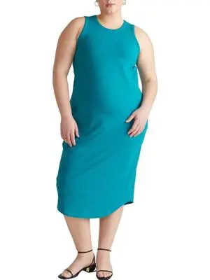 Universal Standard Universal Standard Cal Tank Midi Dress Aurora