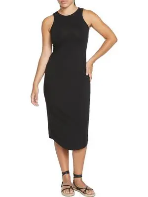 Universal Standard Universal Standard Cal Tank Midi Dress Black