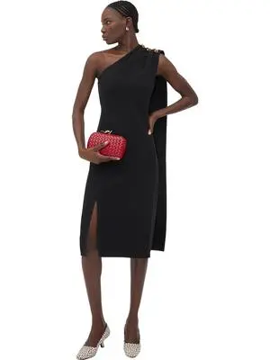 BOTTEGA  VENETA Bottega Veneta Wool Viscose Crepe Dress - Black