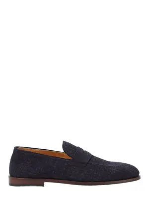 Brunello Cucinelli Suede Loafers - Blue