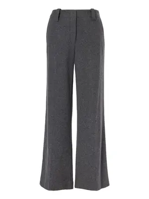 Proenza Schouler Proenza Schouler Mid-Rise Wide-Leg Pants Grey