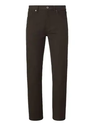 Zegna Roccia Straight Leg Pants - Brown