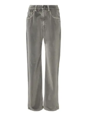 BRUNELLO CUCINELLI Brunello Cucinelli Velvet Straight-Leg Pants