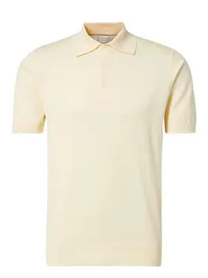 Brunello Cucinelli Cotton Polo Shirt - Yellow