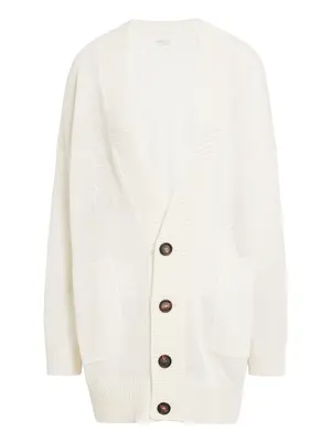 Brunello Cucinelli Sequin-embellished Linen And Silk-blend Cardigan - Ivory