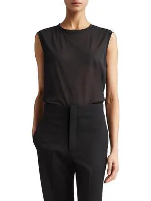 VICTORIA BECKHAM Victoria Beckham Cotton-Blend Crepe Muscle Tank
