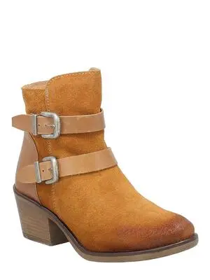 Miz Mooz Dayla Moto Bootie - Wheat Suede