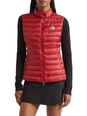 Moncler Moncler Igens Down Puffer Vest Red Auburn