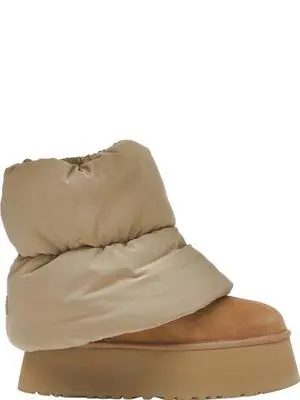 UGG Classic Mini Dipper Puffer Boots - Amphora/chestnut