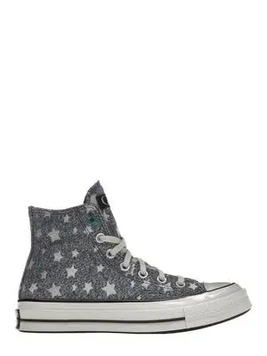 CONVERSE Chuck Taylor All Star 70 Hi Star Sweater Sneakers - Fresh Blueberry/converse Black