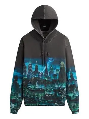 Kith X Batman Gotham Vintage Nelson Hoodie - Black