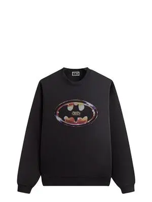 Kith X Batman Logo Vintage Nelson Crewneck Sweatshirt - Black