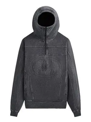 Kith Kith X Batman Quarter Zip Moto Hoodie Black
