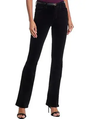 L'Agence Stevie Velveteen High-rise Straight Jeans - Noir