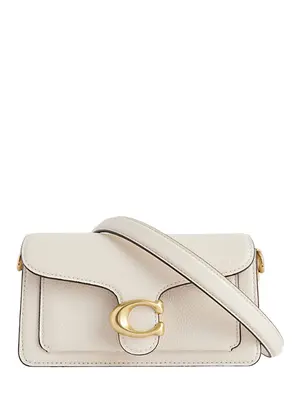 COACH Tabby 20 Leather Shoulder Bag - Chalk