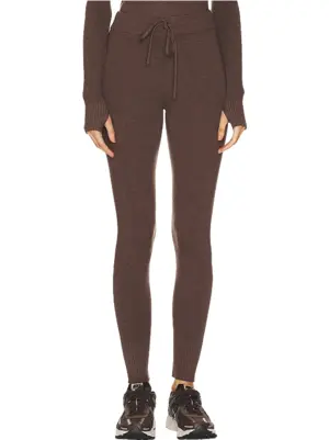 WELLBEING + BEINGWELL Royal Knit Tights - Deep Brown