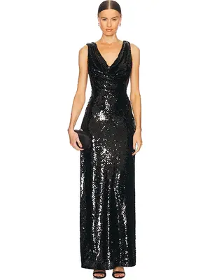 House Of Harlow 1960 X Viola Maxi Gown - Black