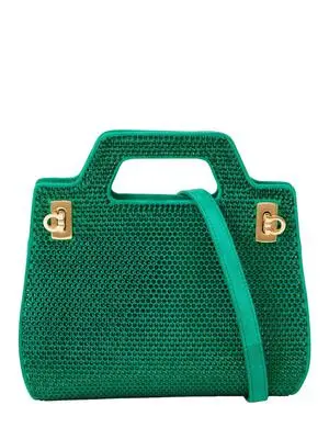 SALVATORE FERRAGAMO Ferragamo Crystal-Embellished Mini Bag