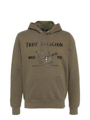 True Religion Printed Hoodie - Green