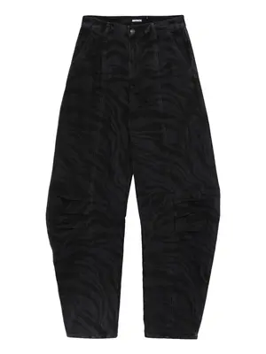 ROTATE BY BIRGER CHRISTENSEN Zebra Twill Trousers - Black