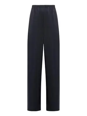 FERRAGAMO High-waist Straight Trousers - Black