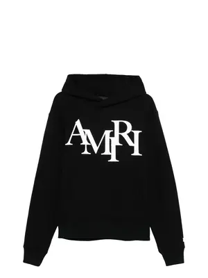 Amiri Staggered Hoodie - Black