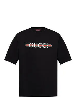 Gucci Logo-print Cotton T-shirt - Black
