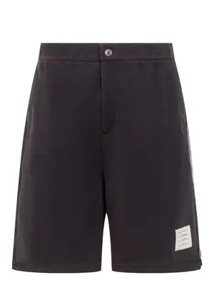 Thom Browne Logo Patch Shorts - Blue