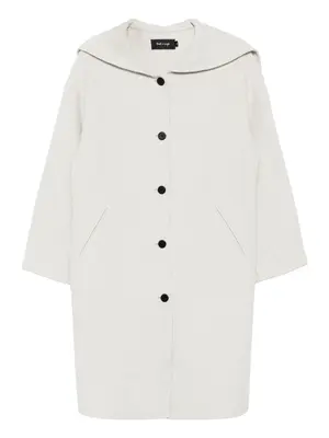 TOUT A COUP Tout A Coup Layered Wool Blend Trench Coat