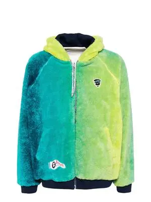AAPE BY *A BATHING APE® Ombré-effect Fleece Hoodie - Blue