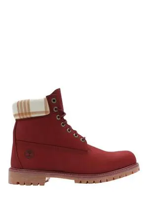 Timberland 6" Heritage Waterproof Boots - Dark Red/plaid