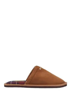 Barbour Everitt Fleece Lined Slippers Camel