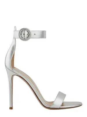 GIANVITO ROSSI Portofino 105 Sandals - Silver