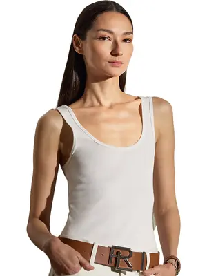 RALPH LAUREN Ralph Lauren Ellis Rib-Knit Tank Top